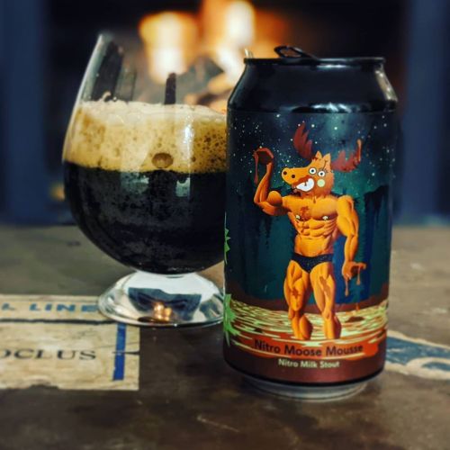 Tallboy and Moose Nitro Moose Mousse Milk Stout 375ml Can